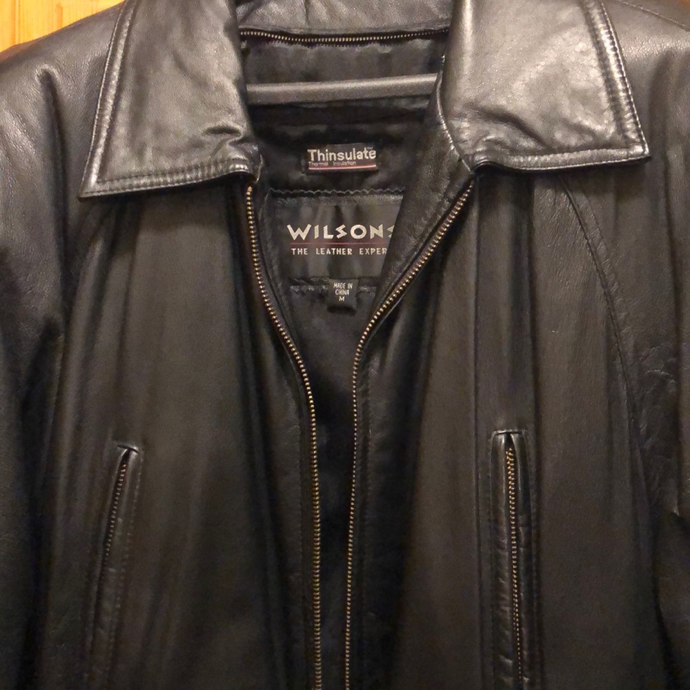 Vintage Wilsons Black Leather Jacket - Gem